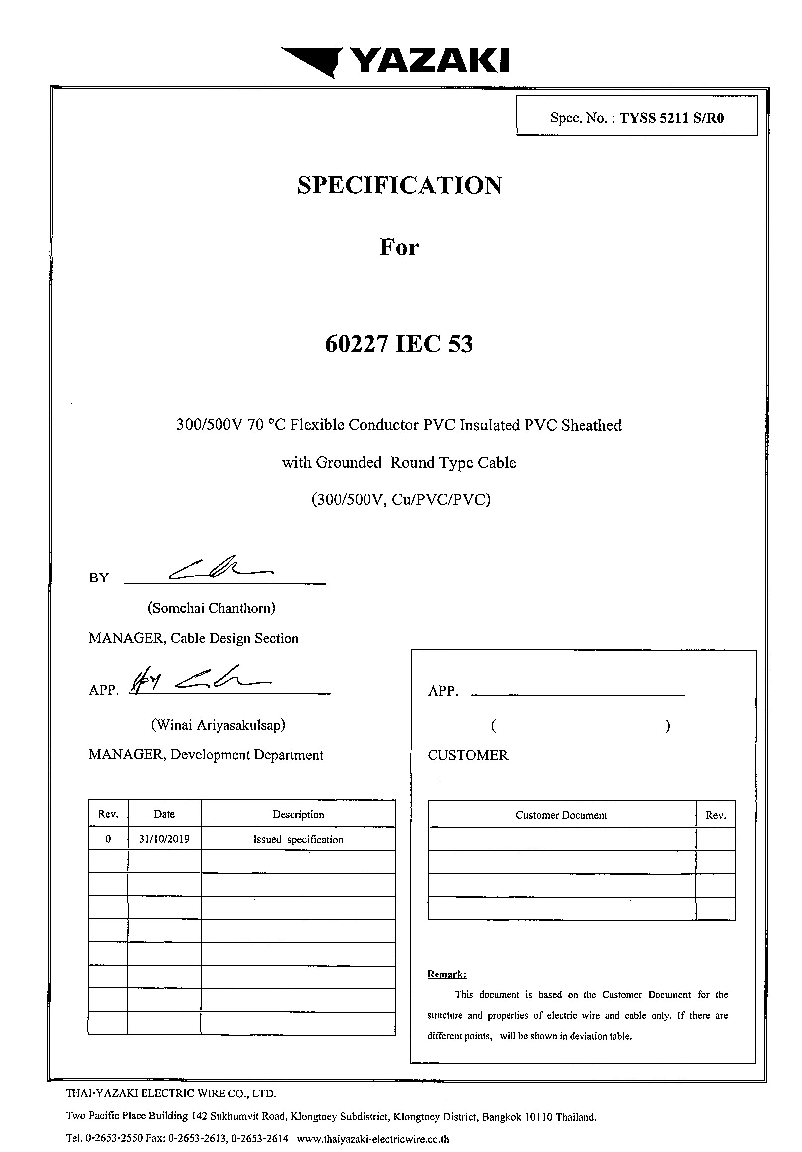 Thai Yazaki Electric Wire